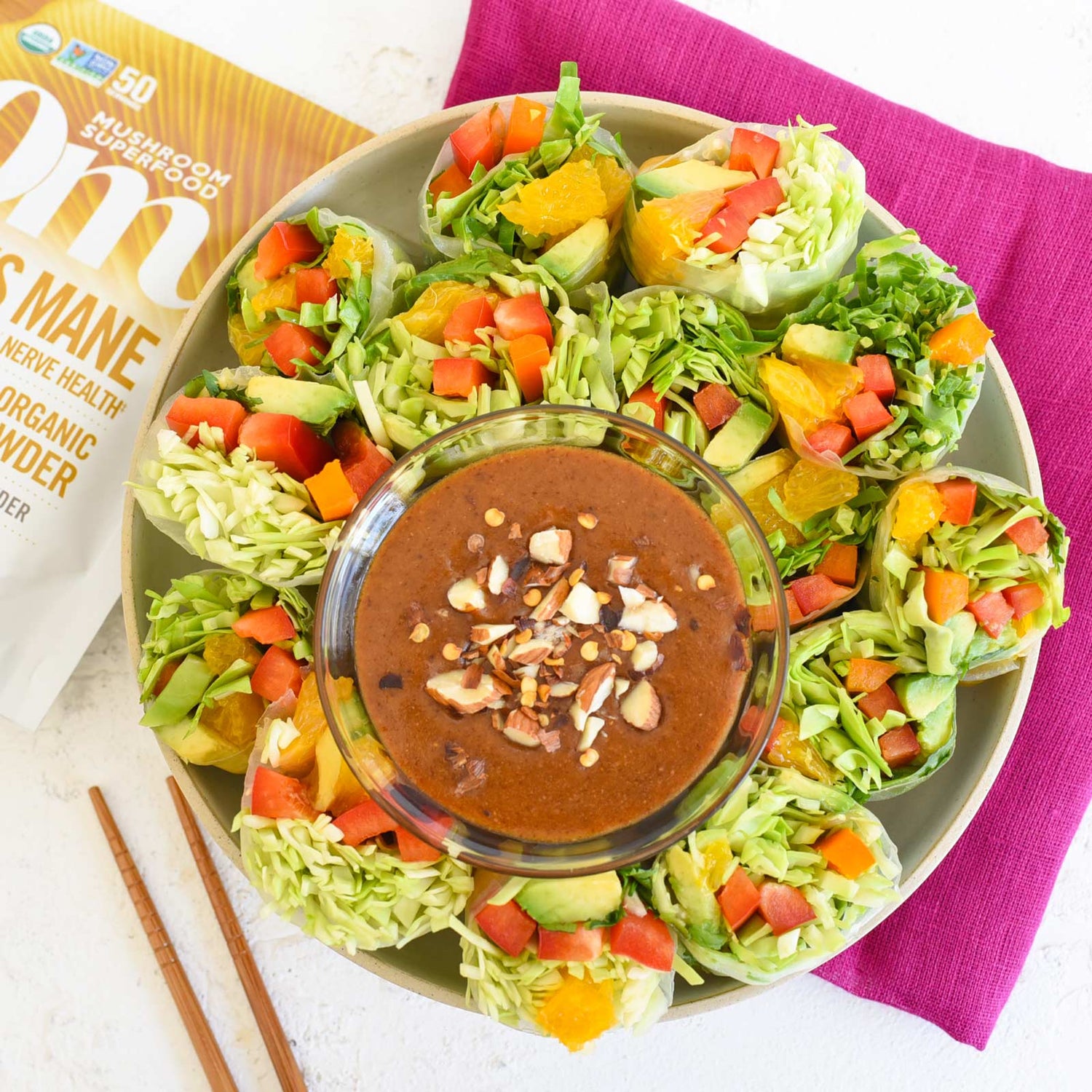 Umami Almond Butter Dipping Sauce – Om Mushroom Superfood