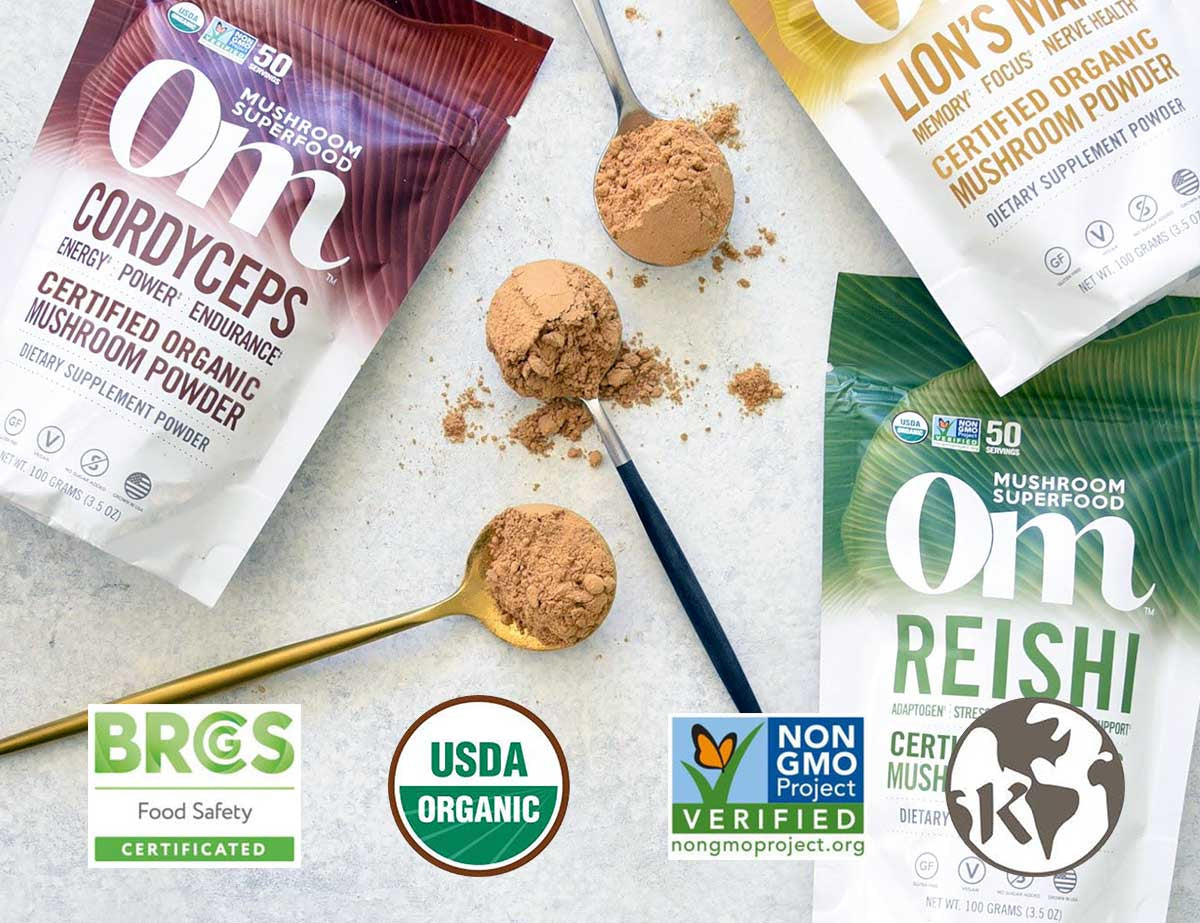 Best Organic Mushroom Powder & Capsules | Om