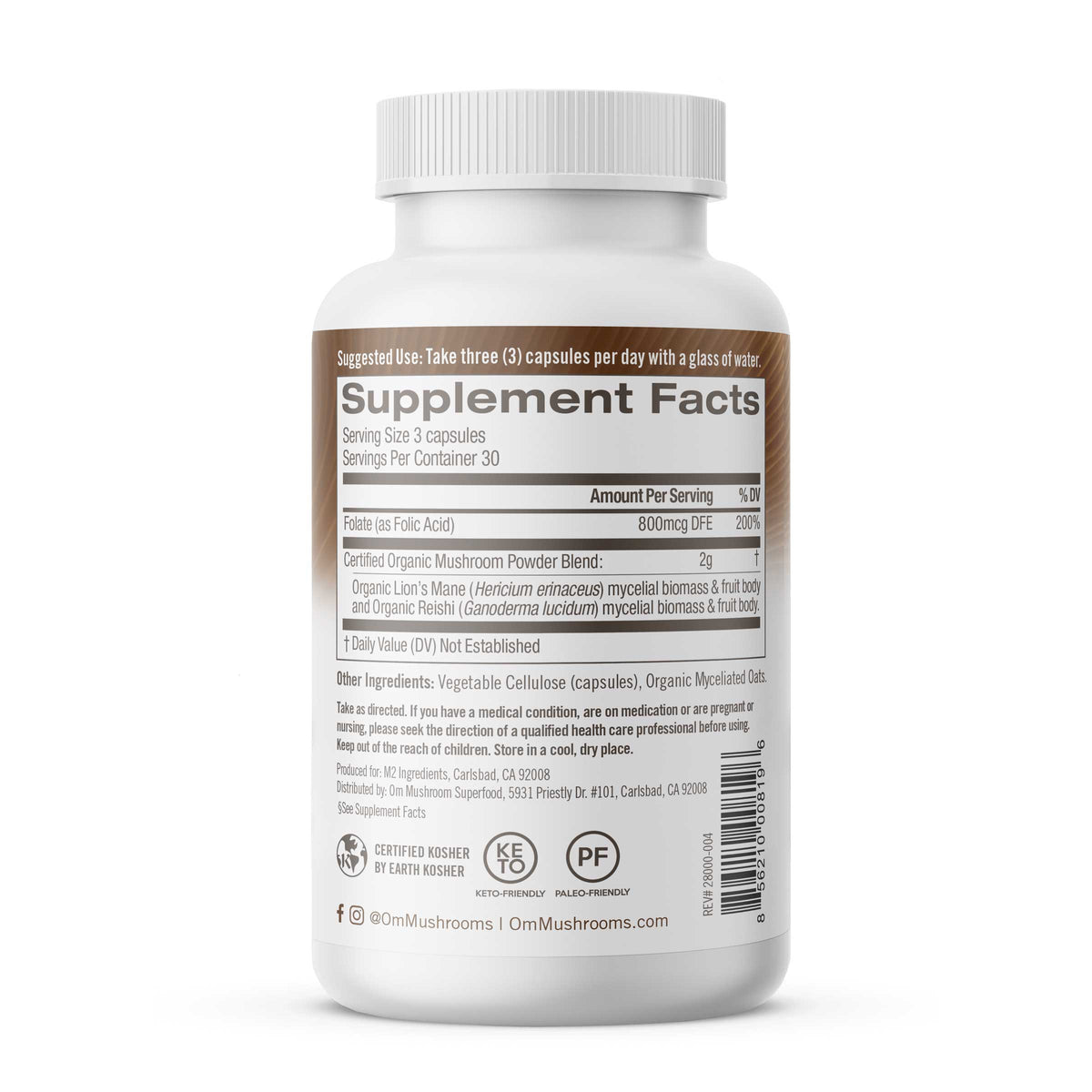 Buy Brain Fuel Mushroom Capsules Supplement | Om