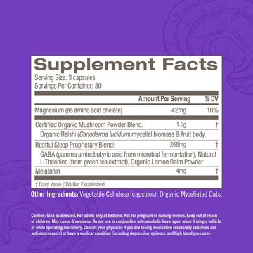 Buy Sleep Mushroom Capsules – Om Mushroom Superfood