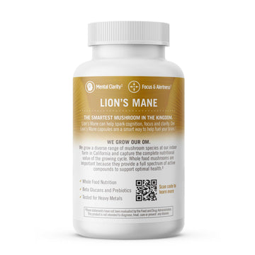 Buy Lion's Mane Mushroom Capsules Supplement | Om – Om Mushroom Superfood